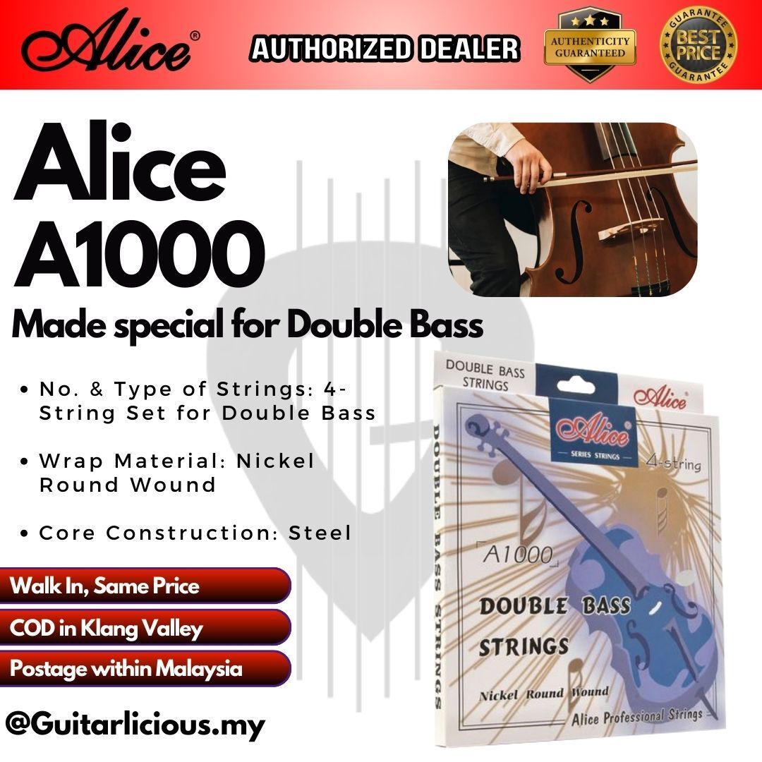 Alice Double Bass Strings Full Set 4 Strings ( A1000 / A 1000 / A-1000 ...
