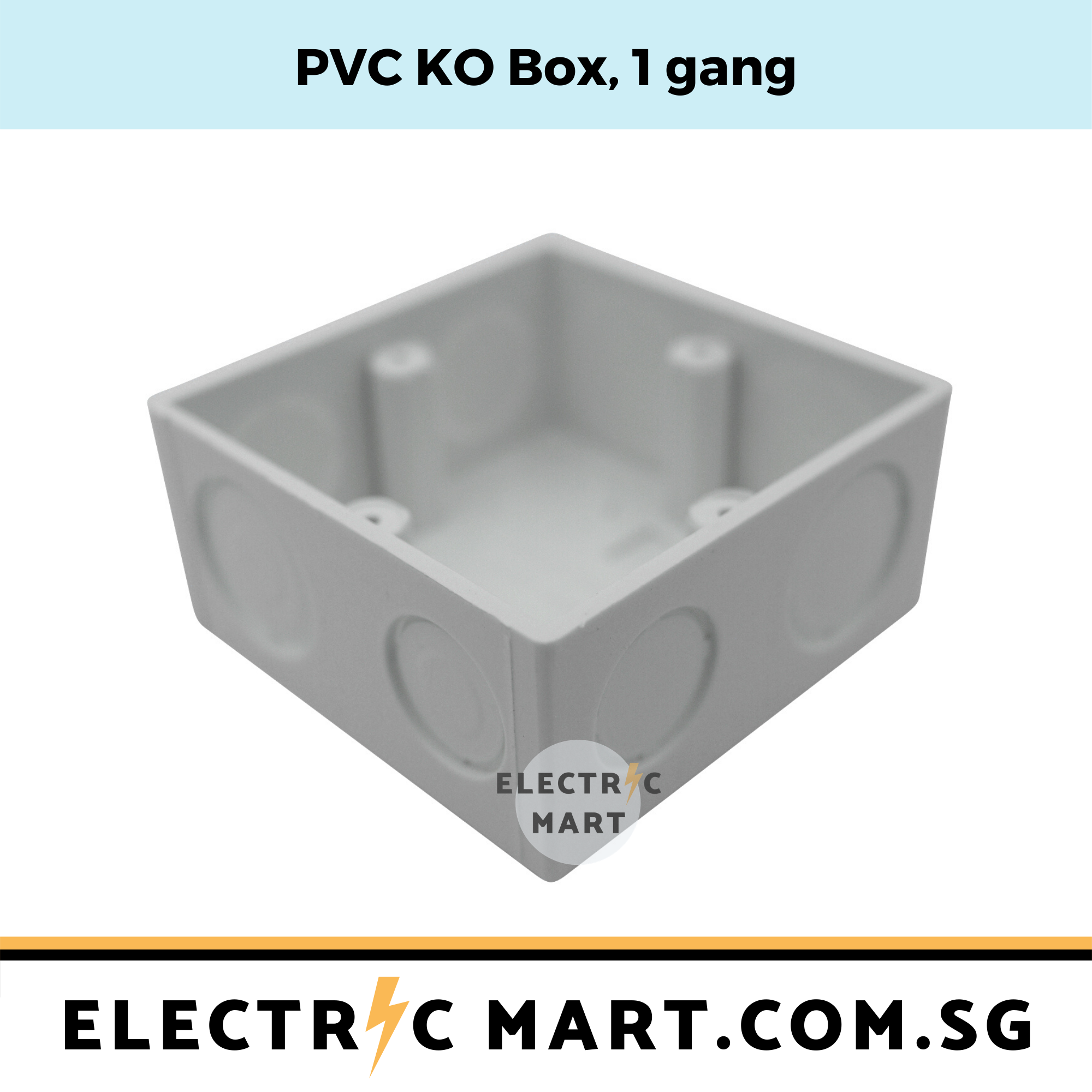 1 Gang PVC KO Box [WHITE] | Lazada Singapore