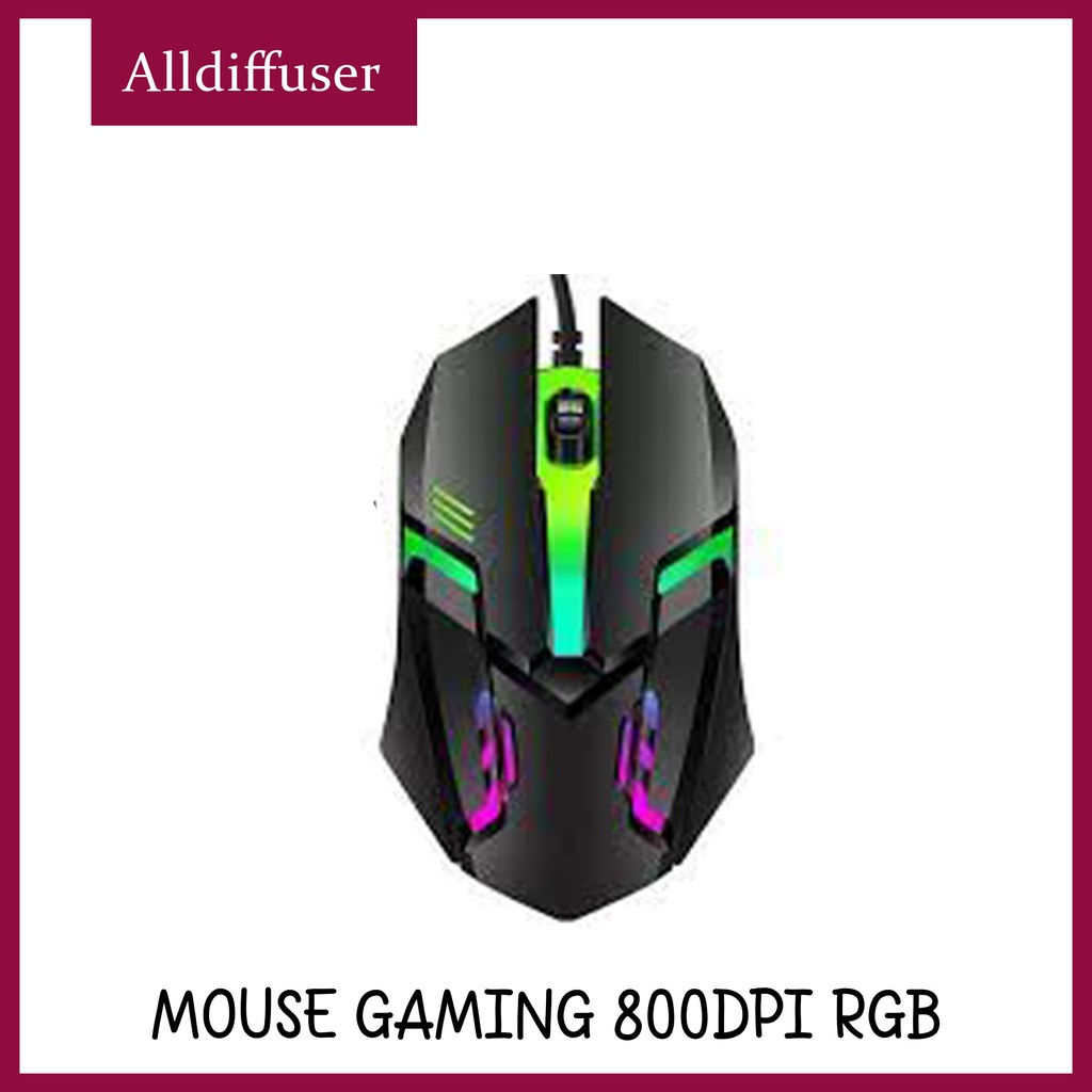 Mouse Kabel Gaming/Mouse Gaming LED 7 Lampu RGB Gaming Mouse 800DPI ...