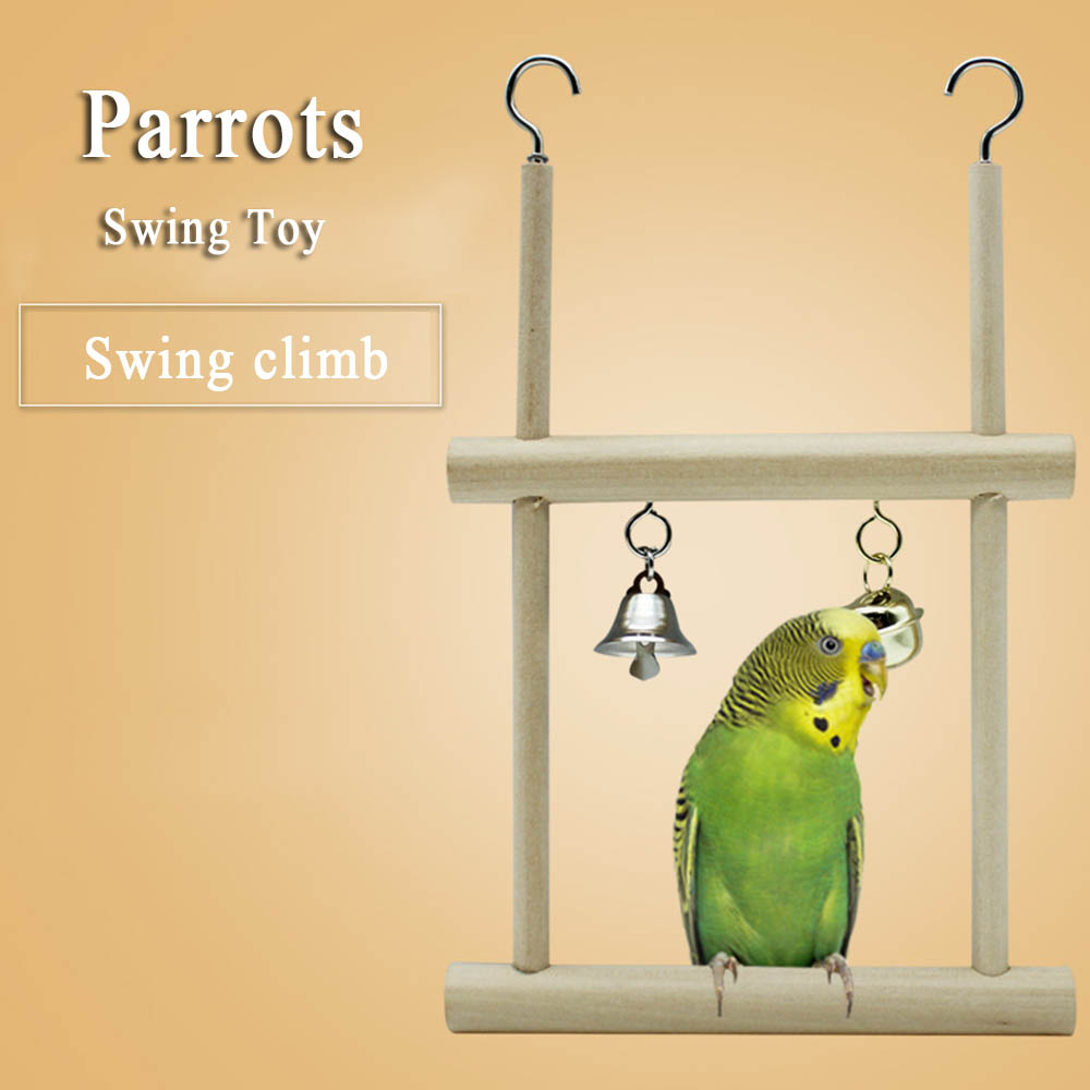 Parrots Hanging Swings Bird Supplies Swing Birds Perch Hammock Bird ...