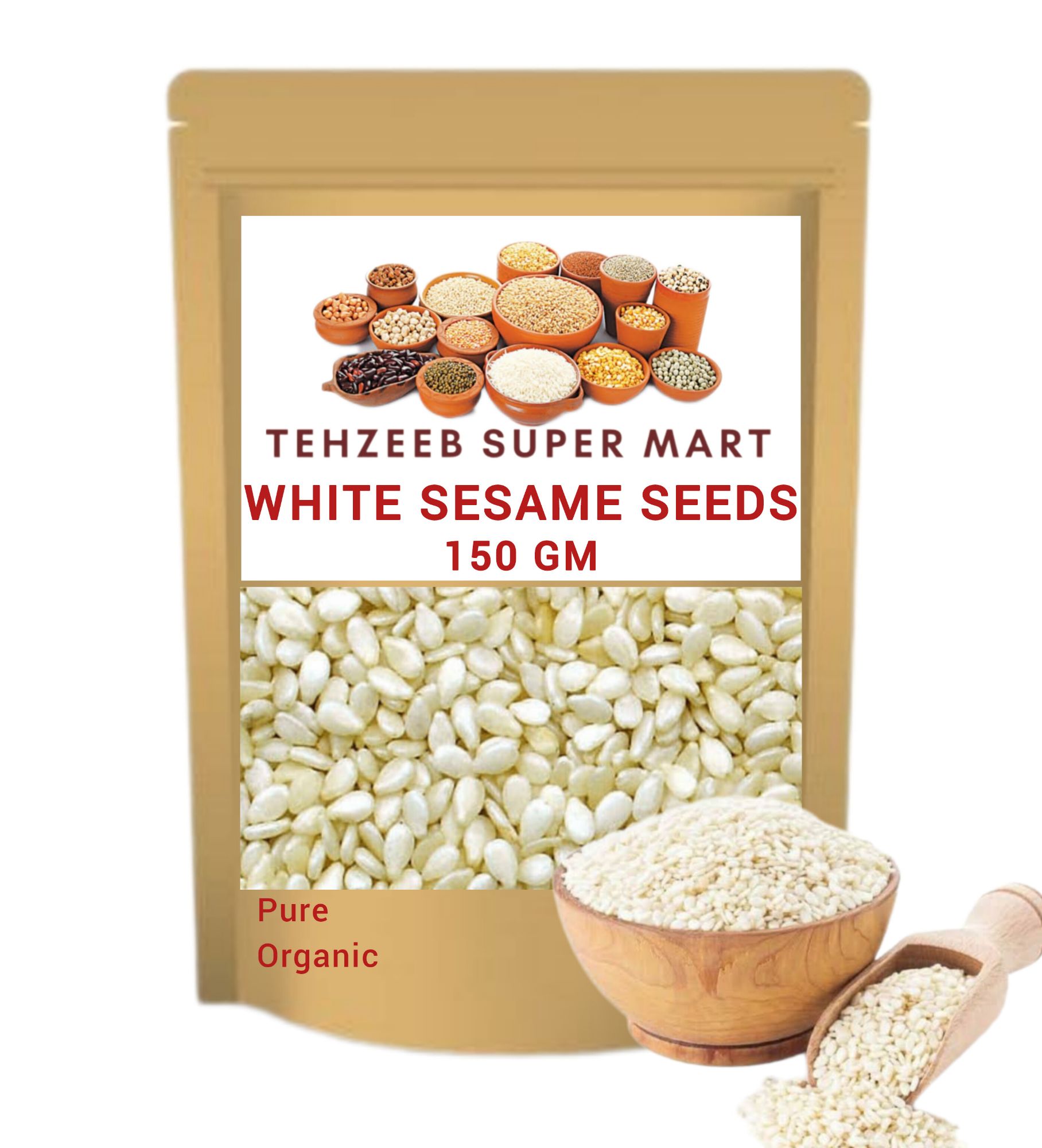 Safaid Til • White Sesame Seeds • Til Safed | 150 GM | Daraz.pk