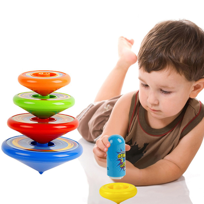 Kids Spinning Top Colorful Multi-layer Rotating Stacking Gyro Toys For ...