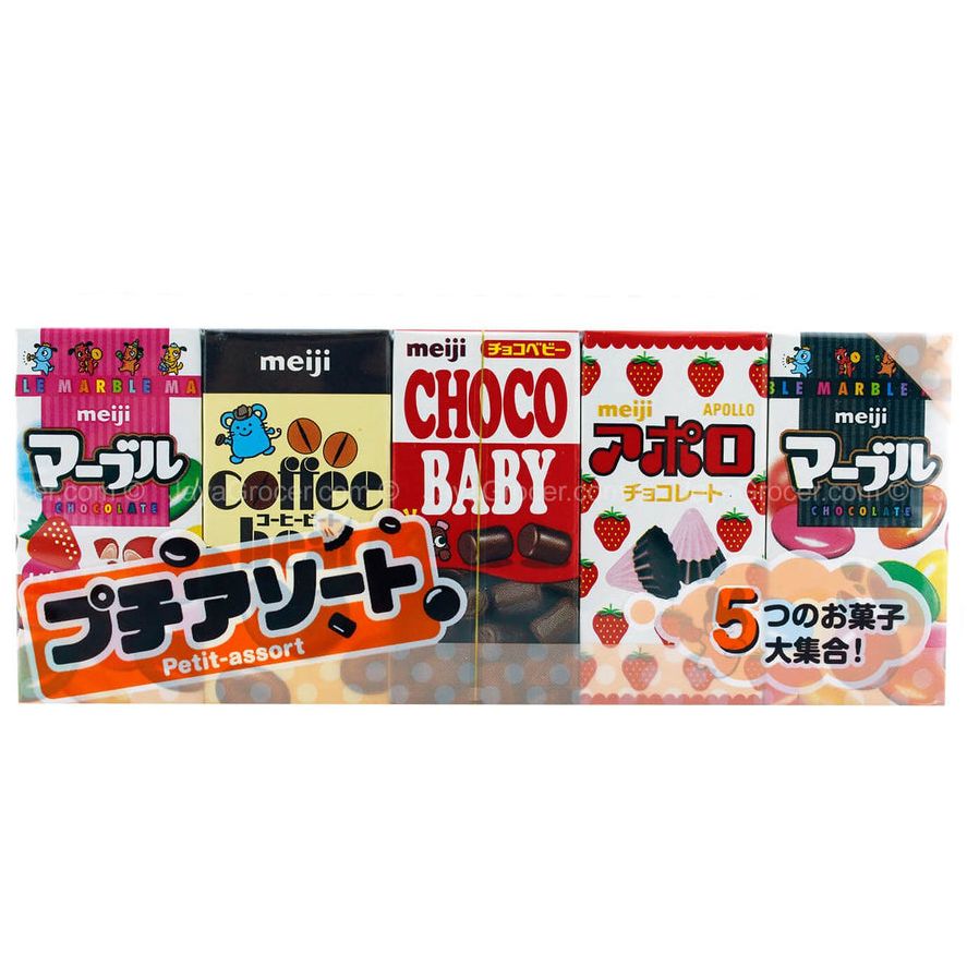 [NEW] JAPAN Meiji Mini Assortment Candy / Chocolate x 1 set (5 small ...