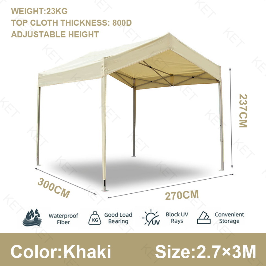 Folding Tent HEAVY DUTY Waterproof Tent 2.7x3M/2.7x4.5M Retractable ...