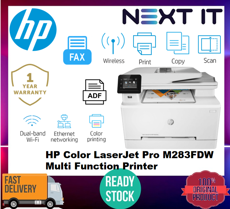 [READY STOCK] HP Color LaserJet Pro MFP M283fdw | Lazada