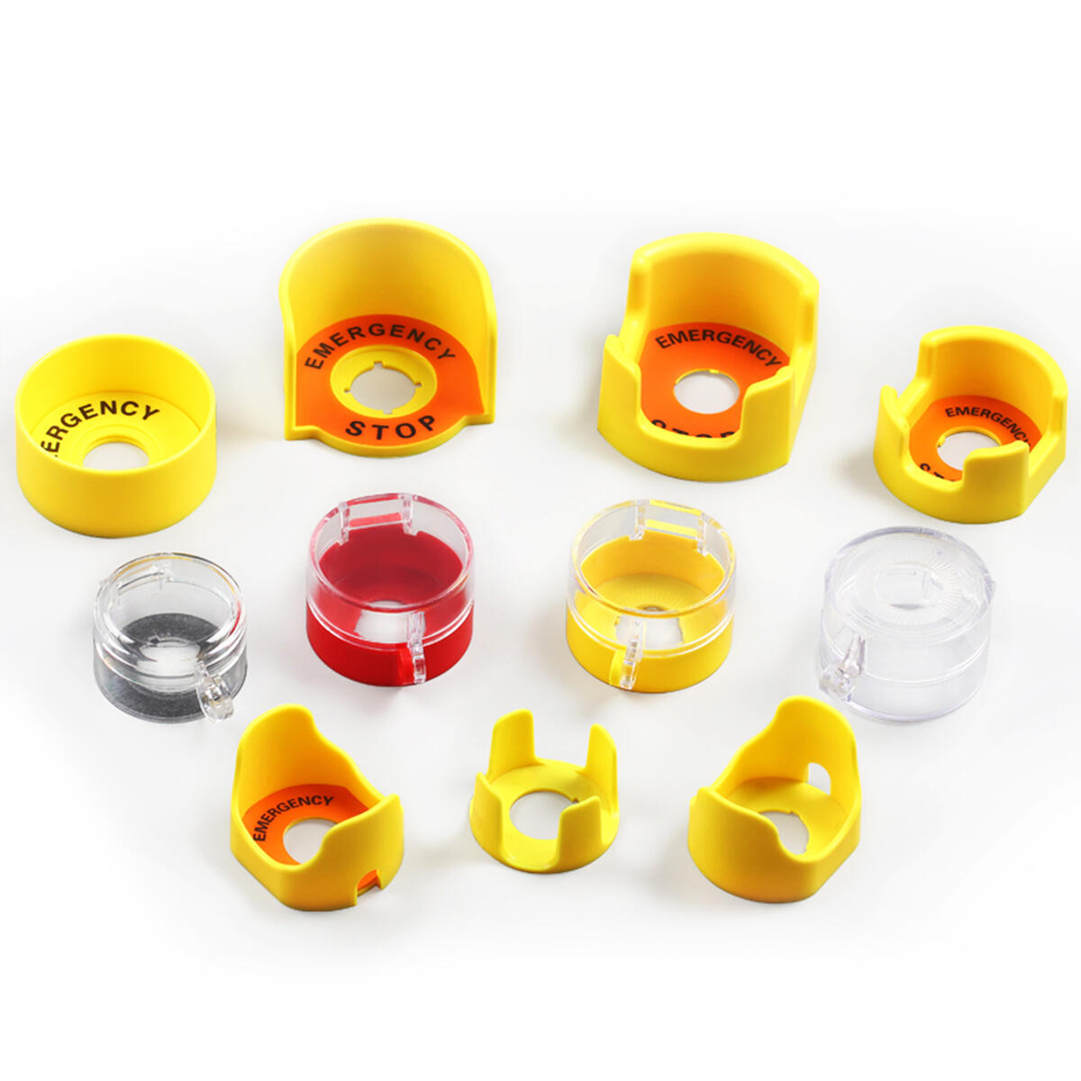 22mm Emergency Stop Button Cover Switch Protective Cap Push Buttons ...