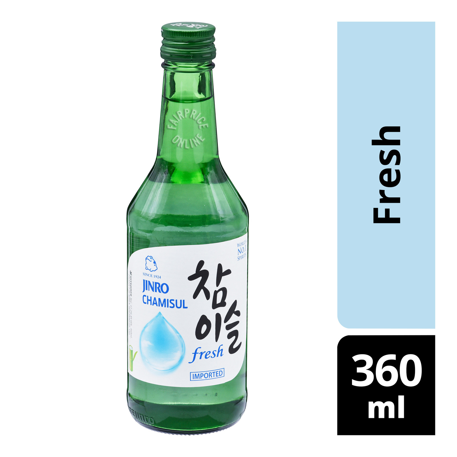 Jinro Chamisul Fresh Soju - 5 Bottles x 360ml x 17.2% Alc | Lazada ...