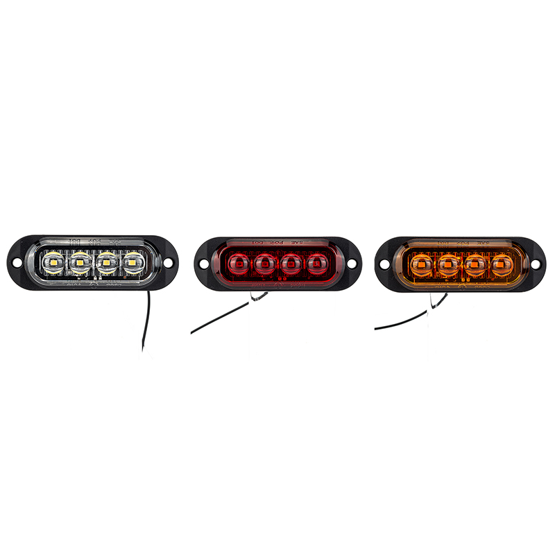12V 24V Truck LED Side Marker Light Car Trailer DOT E8 Mark Reflector ...