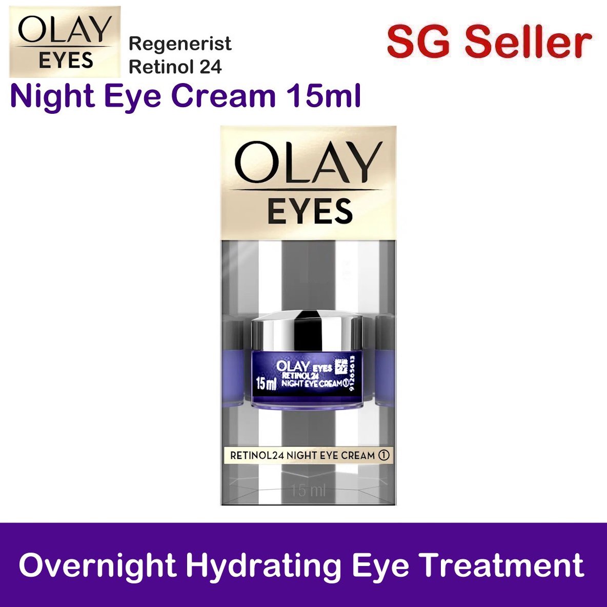 OLAY Regenerist Retinol 24 Night Eye Cream 15ml – 24-hour Hydration ...