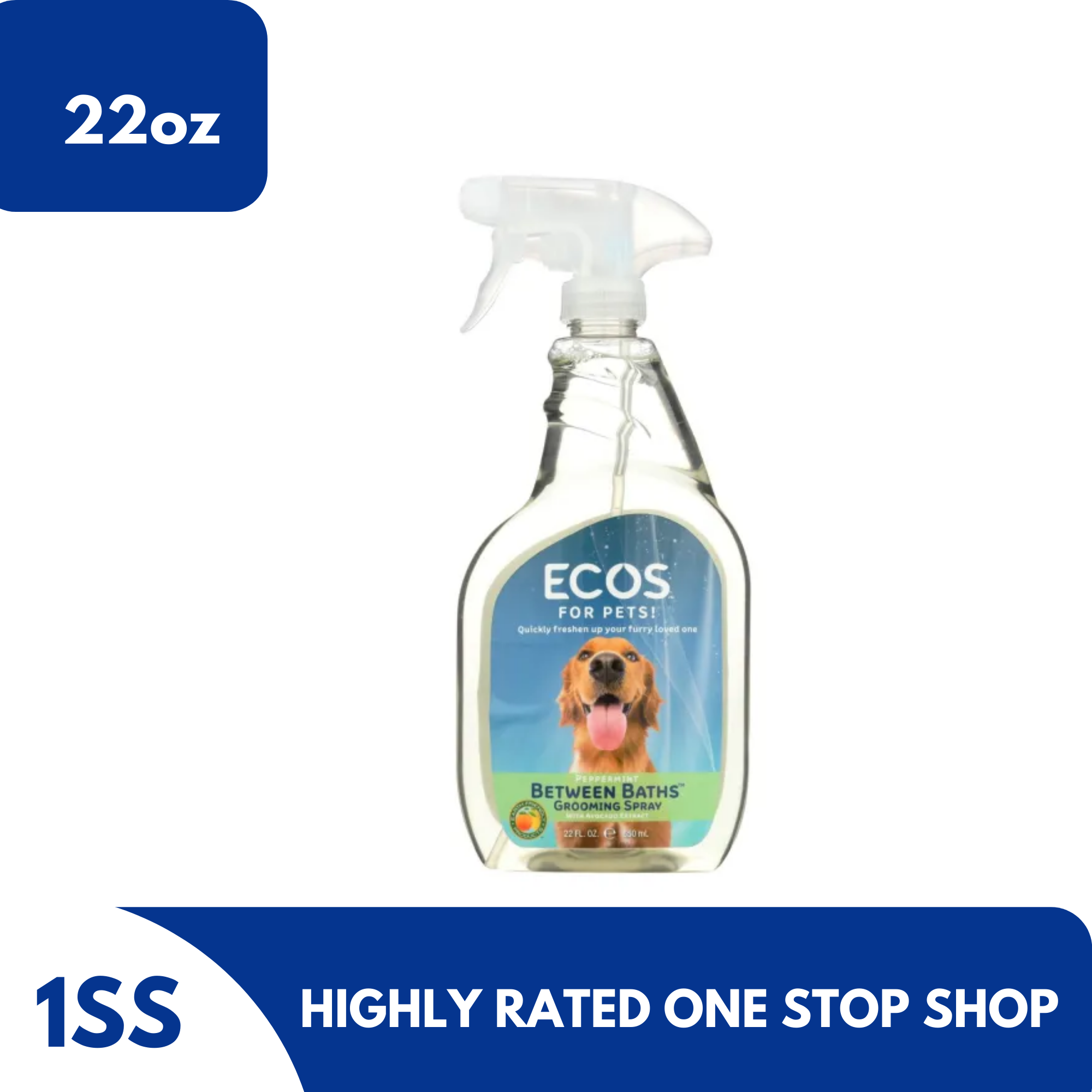 ECOS For Pets Between Bath Grooming Spray, 22oz | Lazada PH