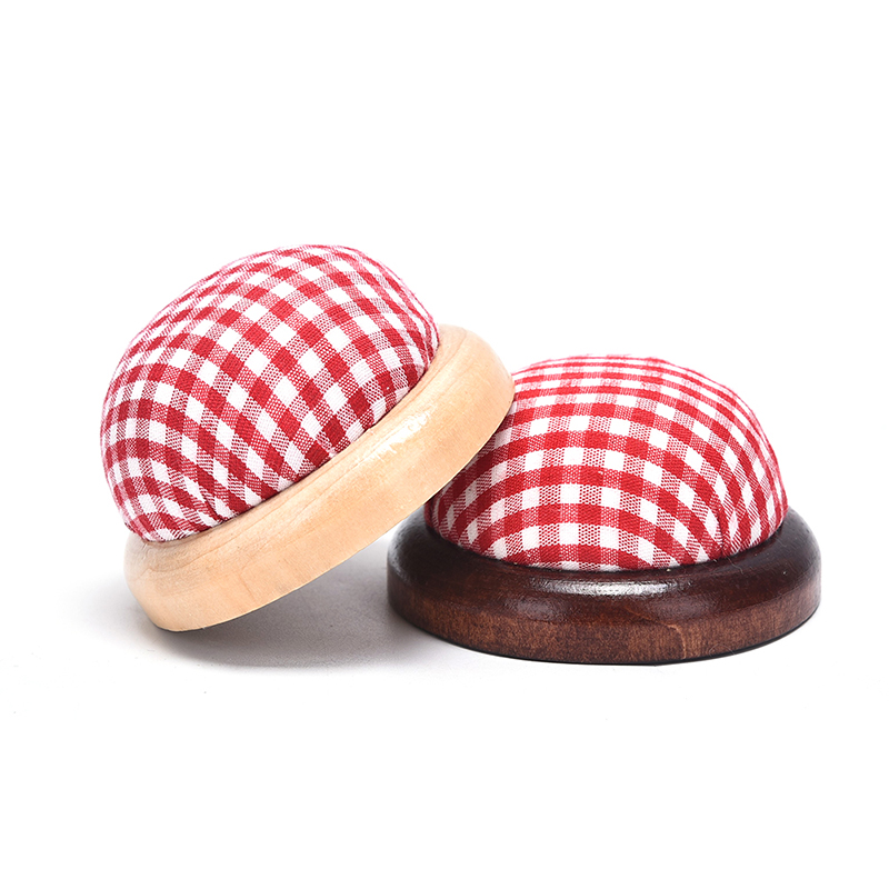 Wood Bottom Base Needle Pin Cushion Pillow Holder Sewing Craft Stitch ...