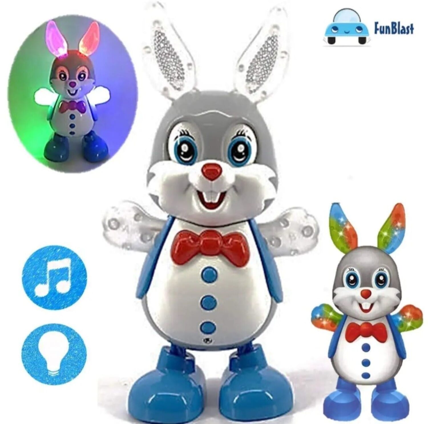 Musical Dancing Rabbit Toy Light Up & Soun For Children | Battery ...