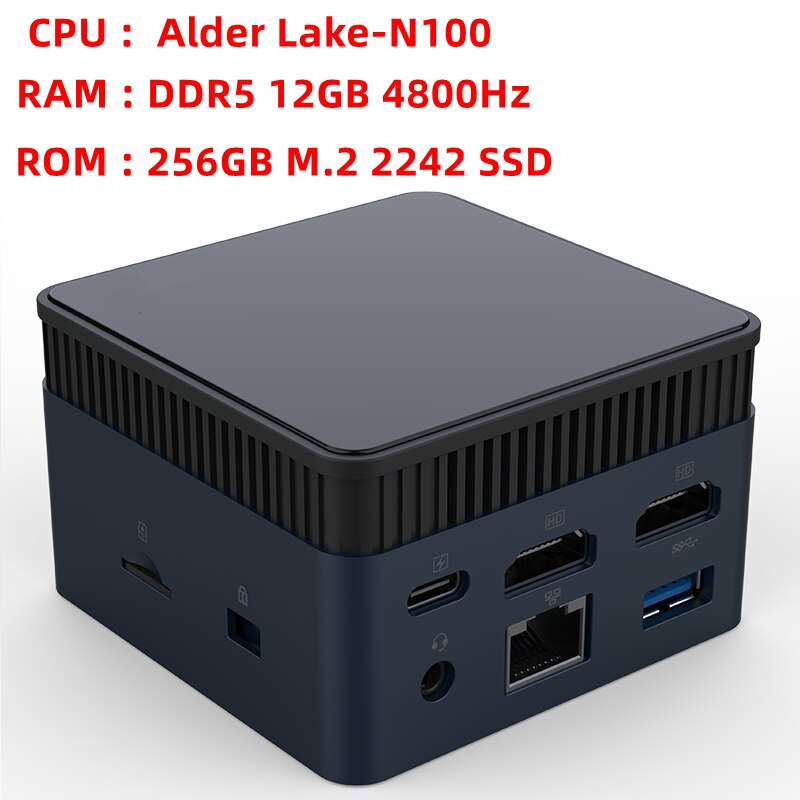ZX01 PLUS Alder Lake-N100 Windows 11 Portable MINI PC DDR5 12GB 512GB ...
