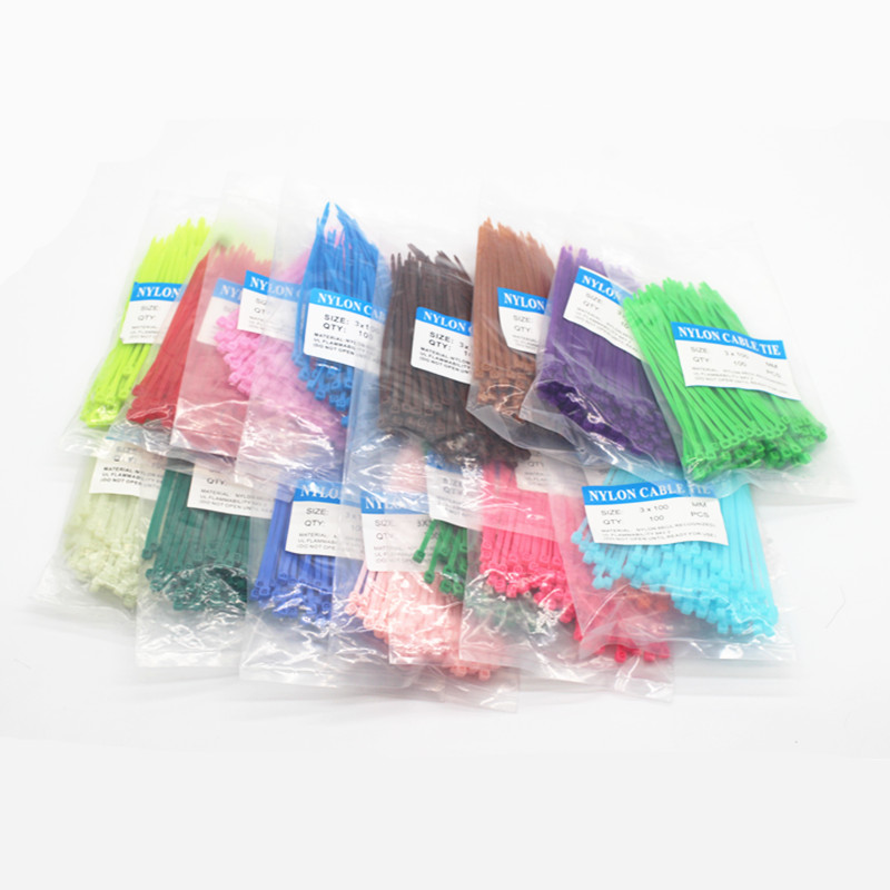 100pcs/bag Cable 18 Colors 2.5mmx100mm 2.5mm*100mm Self-Locking Nylon ...