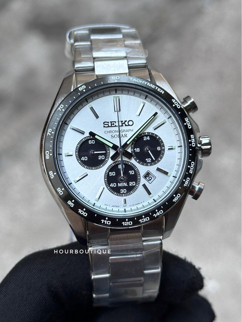 Brand New Seiko Solar Chronograph , Sapphire Crystal Japan Only Model ...