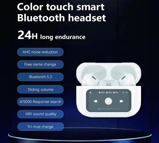 ANC/ENC HIFI Digital Wireless Earbud Screen Touch Earbud | Daraz.com.np
