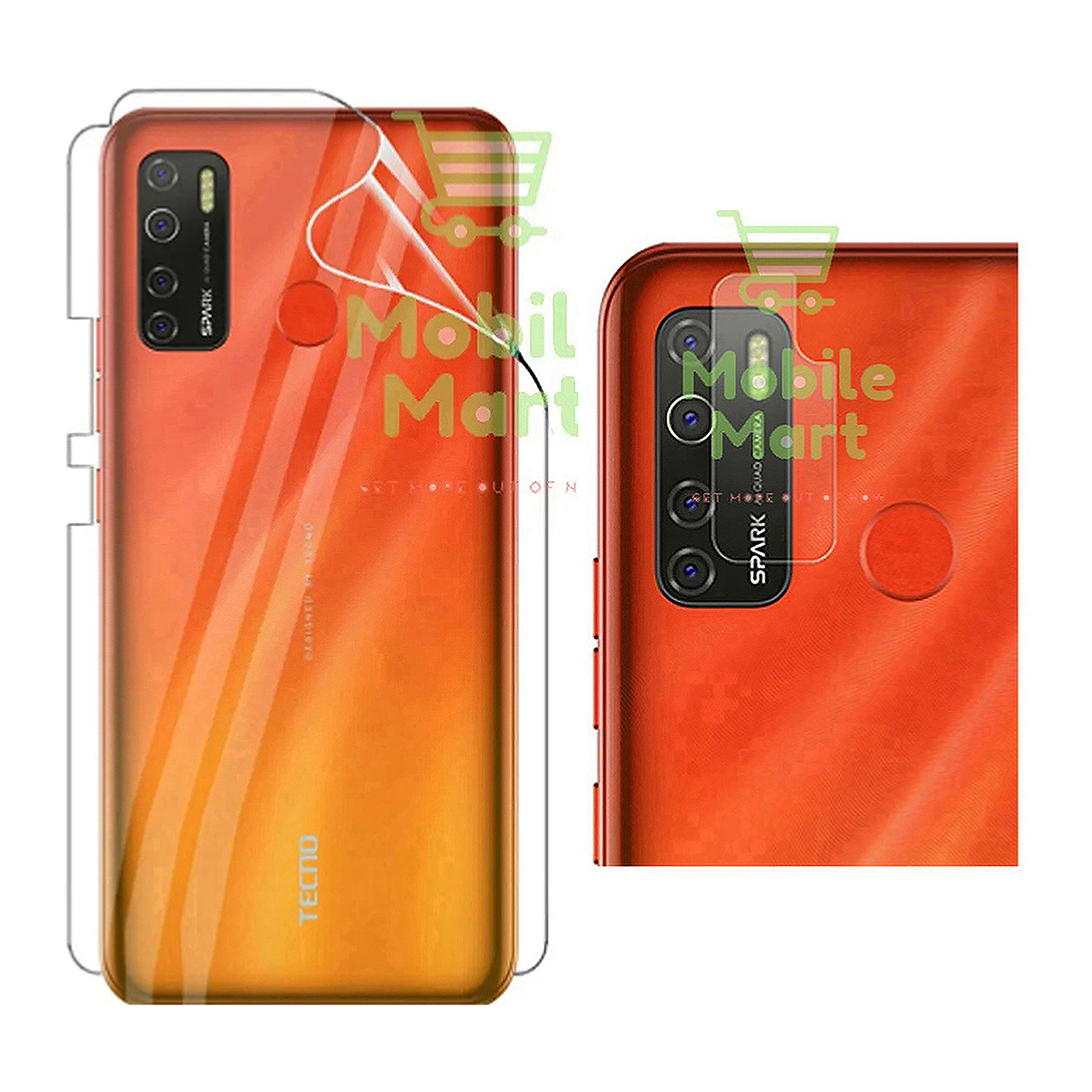 Tecno Spark 5 Pro Clear Soft Protection Film Back Jelly Protector ...