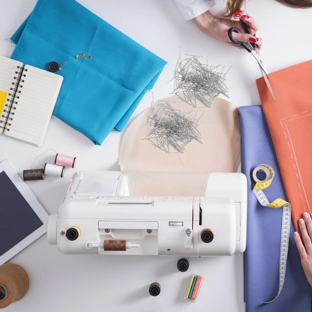 Sewing Tools Flat Head Head Pins Positioning with Storage Box Fine ...