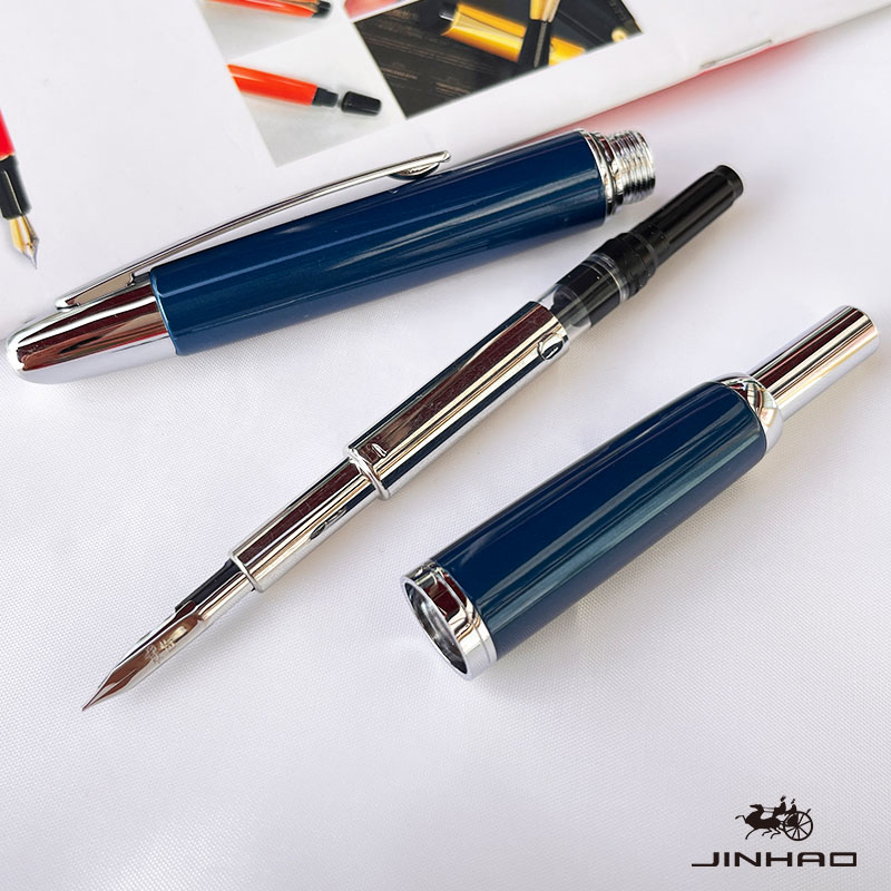 【Must-Have Style】 JINHAO 10 Press Fountain Pen Retractable EF/F Nib ...
