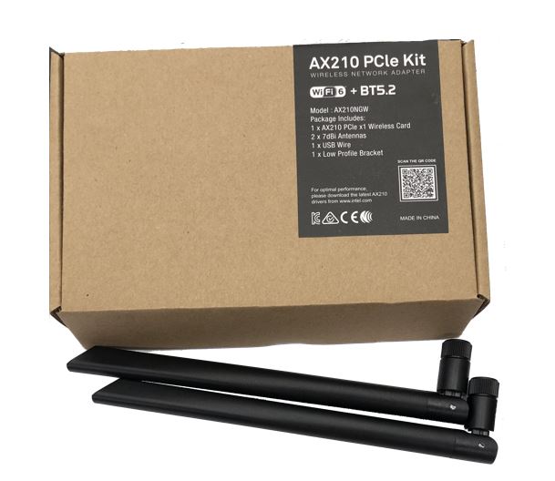 (ALLSTARS : We are Back) Intel AX210 PCIe Kit WiFi 6E + BT5.2 PCI ...