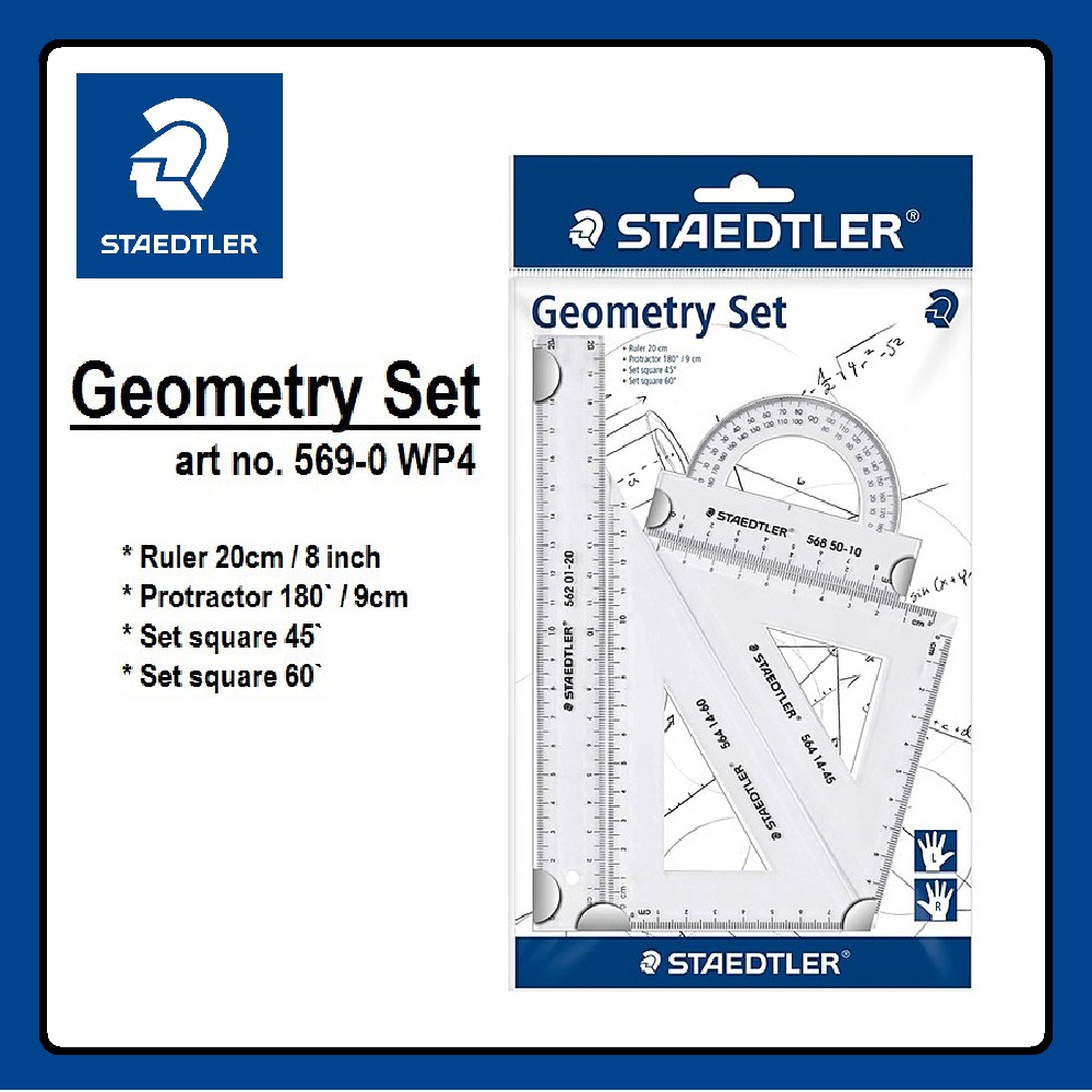 Staedtler Geometry Set 569-0 WP4TH (Set of 4) | Lazada