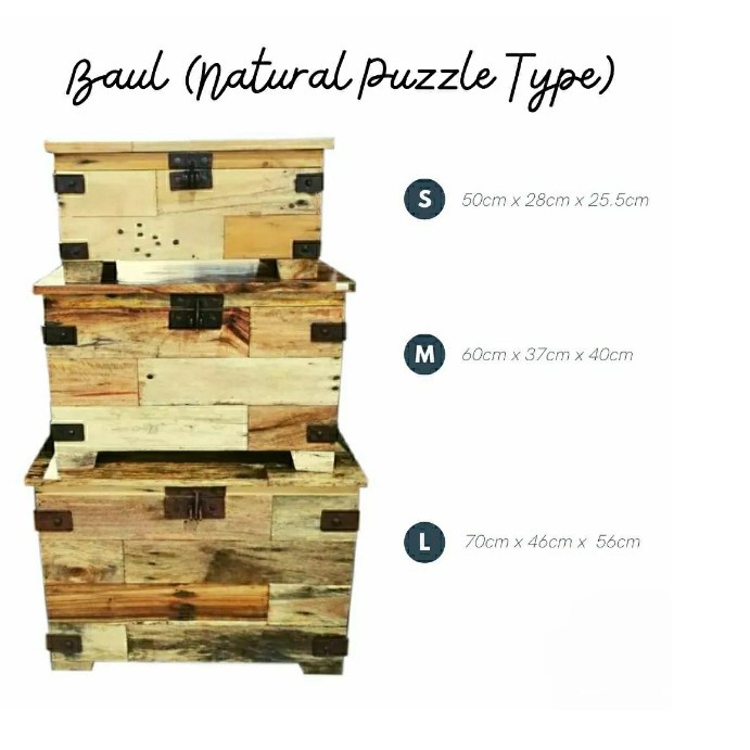 Solid Wood Baul Storage/ Center Table | Lazada PH