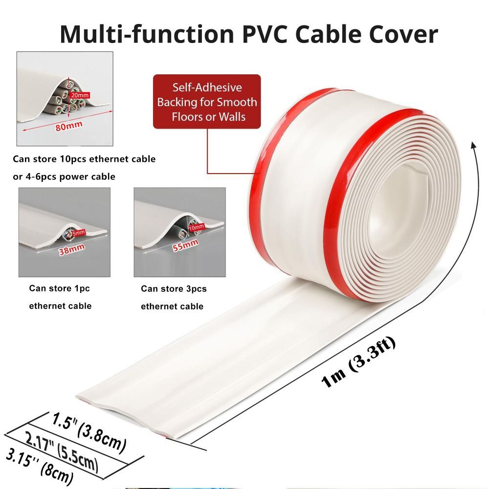 High Quality PVC Floor Cable Cover Self Adhesive Soft Wall Wire ...