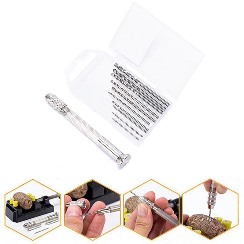 Metal Hand Drill Resin Mold Tools DIY Jewelry Tool With 0.8mm-3.0mm ...