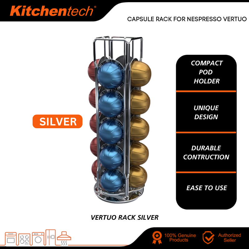 Nespresso Vertuo Capsule Rack (BLACK/SILVER) - VERTUORACK | Lazada