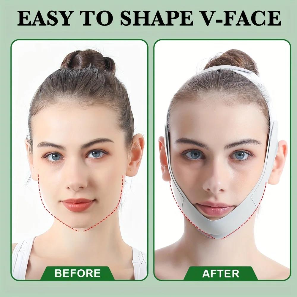 Reusable Face Slimming Bandage V Line Face Shaper Women Chin Cheek Lift ...