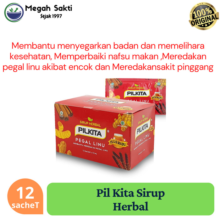 Pil Kita Syrup/Cair + Madu (15 ml) 1 Box isi 12 Sachet - Box | Lazada ...