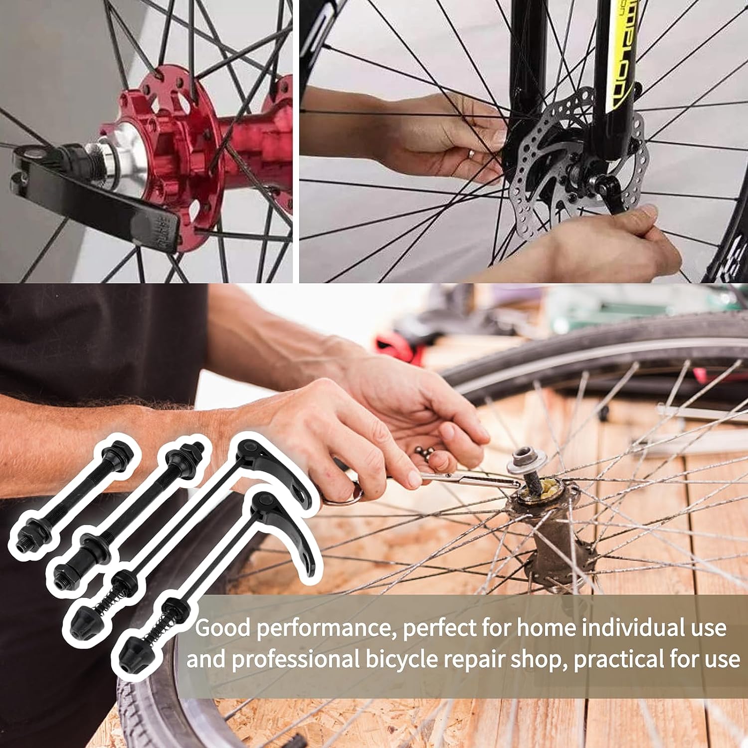 Premium MTB & Road Bike Quick Release Set – 1 Pair of Lightweight ...