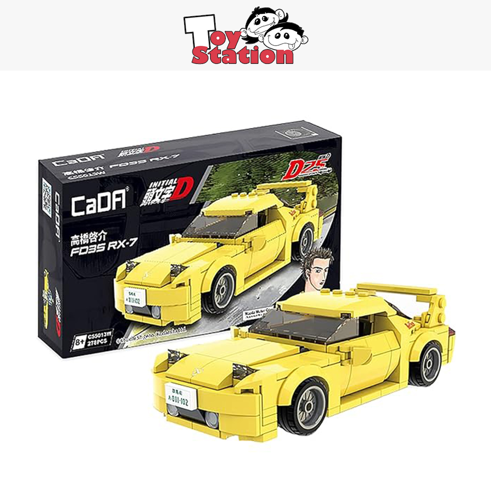 CaDA Bricks Initial D 1:24 Mazda RX-7 FD3S Block Toys | Lazada Singapore