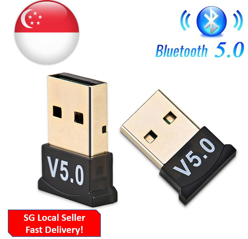 [SG LOCAL SELLER] Bluetooth 5.0 Wireless Adapter Reciever for Laptop ...