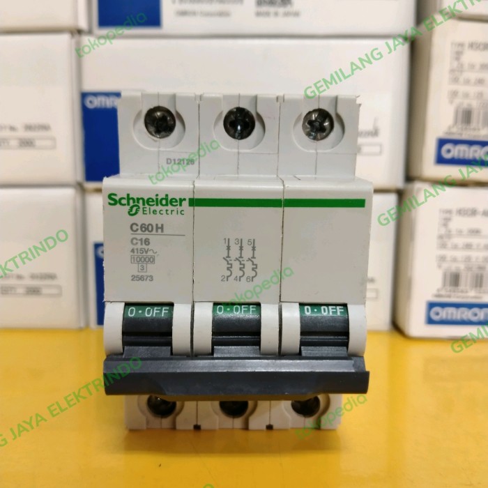 MCB SCHNEIDER C60H 3P 16A 10KA SCHNEIDER SNI | Lazada Indonesia