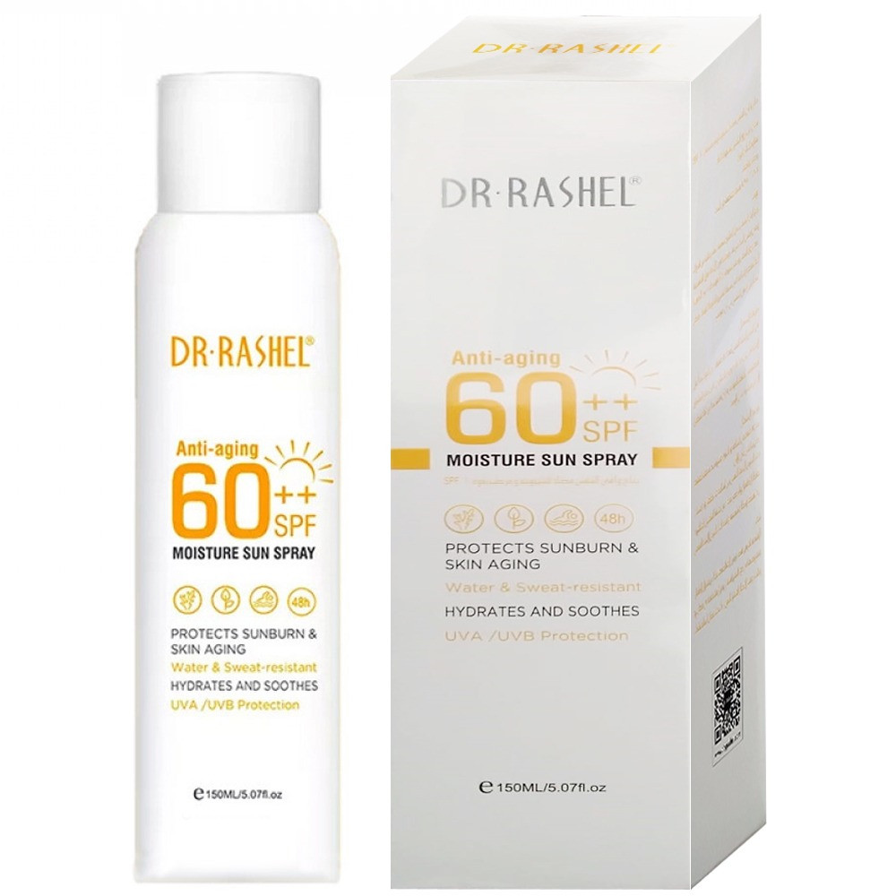 DR.RASHEL ANTI-AGING SPF 60++ MOISTURE HYDRATING SUNSCREEN SPRAY 150ml | Daraz.lk
