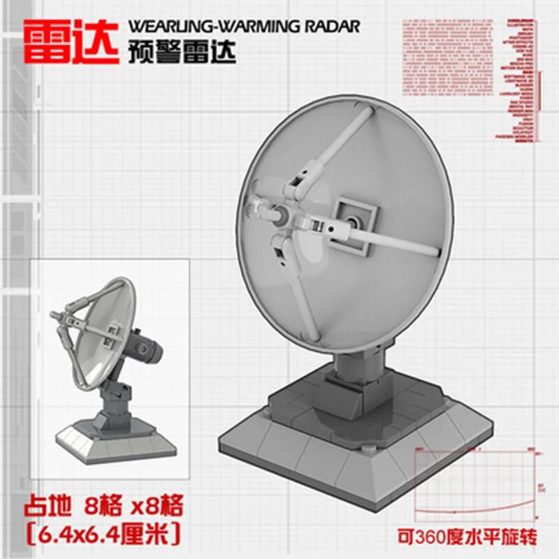 euaf Army Gatlin Missile Rail Rocket Cannon Fort Turret Radar Set ...