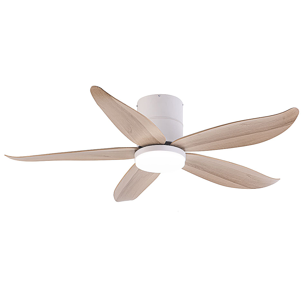 Fanco Rito 5 Hugger Ceiling Fan with 24W 3 Tone LED Light Kit and ...