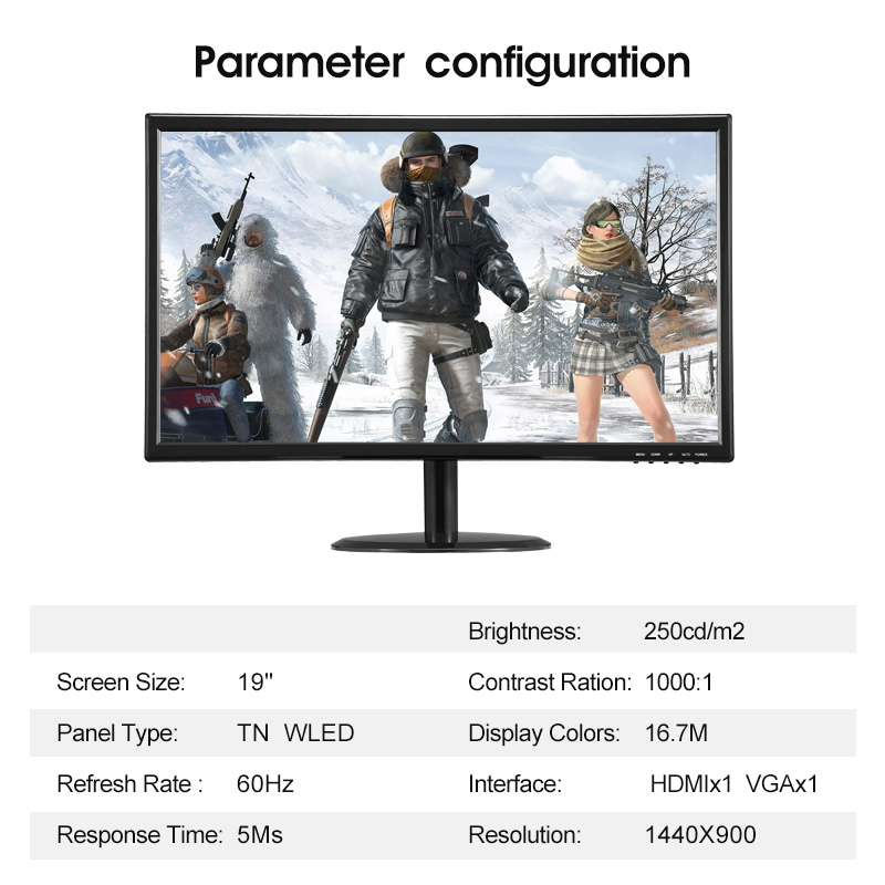 19 inch Monitor PC Computer Monitor IPS Monitor 60Hz 5Ms Desktop ...