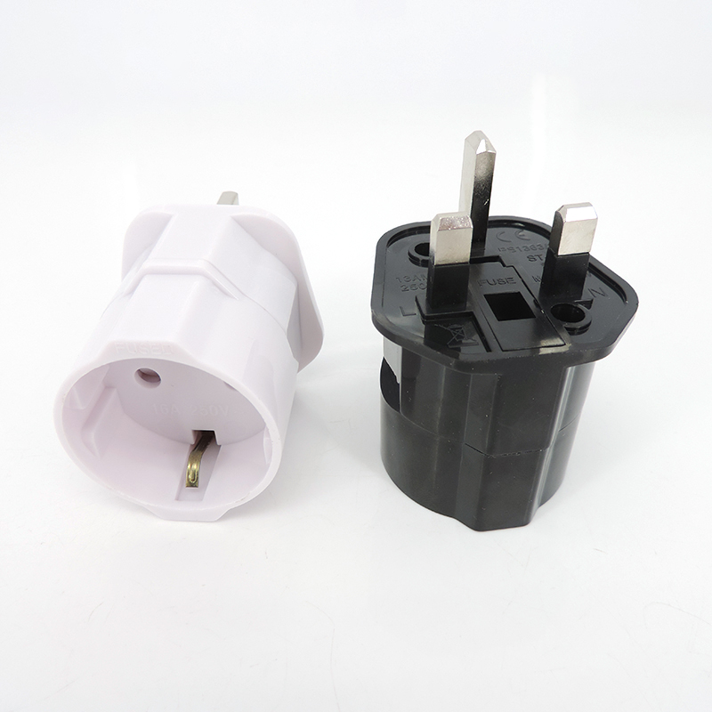 13A 250V Copper EU Korea To HK UK Power Adapter Plug Singapore Malaysia ...