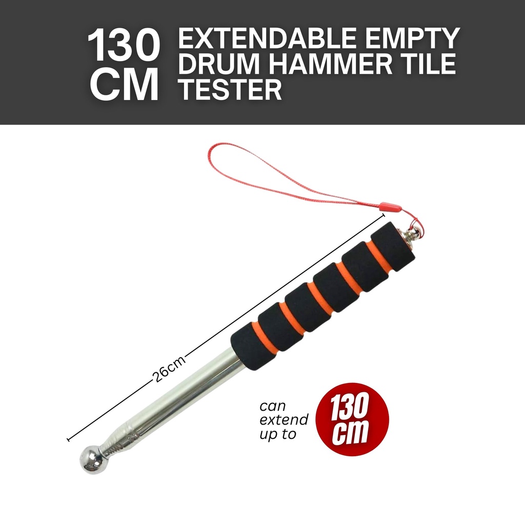 Wall Inspection Check Adjustable 130cm 200cm Extendable Tile Tester ...