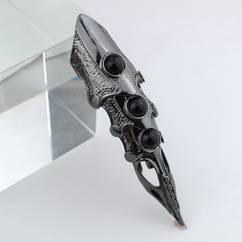 Dragon Skull Finger Long Rings Punk Rock Animal Skull Finger Long Rings ...
