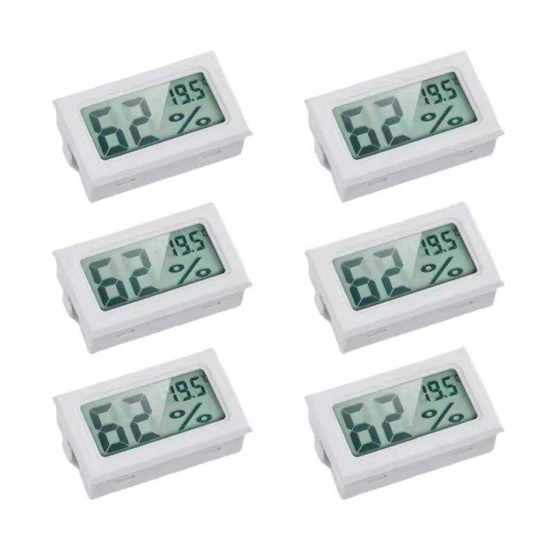 6/4/2pcs Mini Digital Hygrometer Gauge , Temperature Humidity Meter for ...