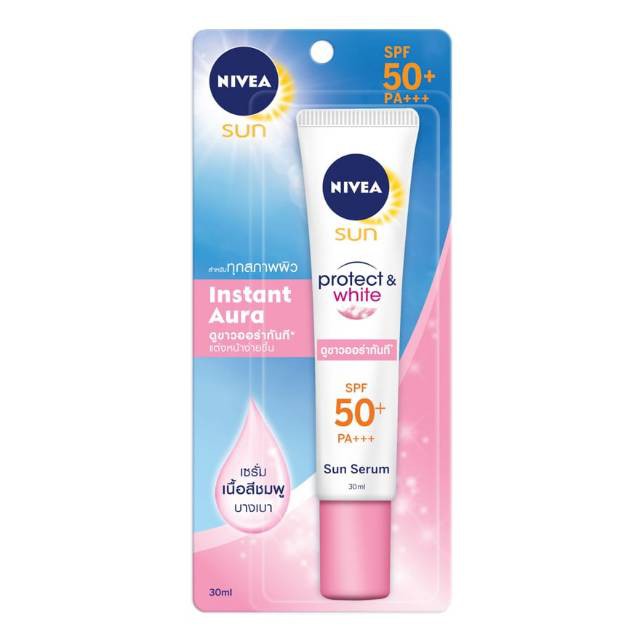 NIVEA Sun Face Protection Serum SPF 50+ PA +++ - Instant Aura 30 ml ...