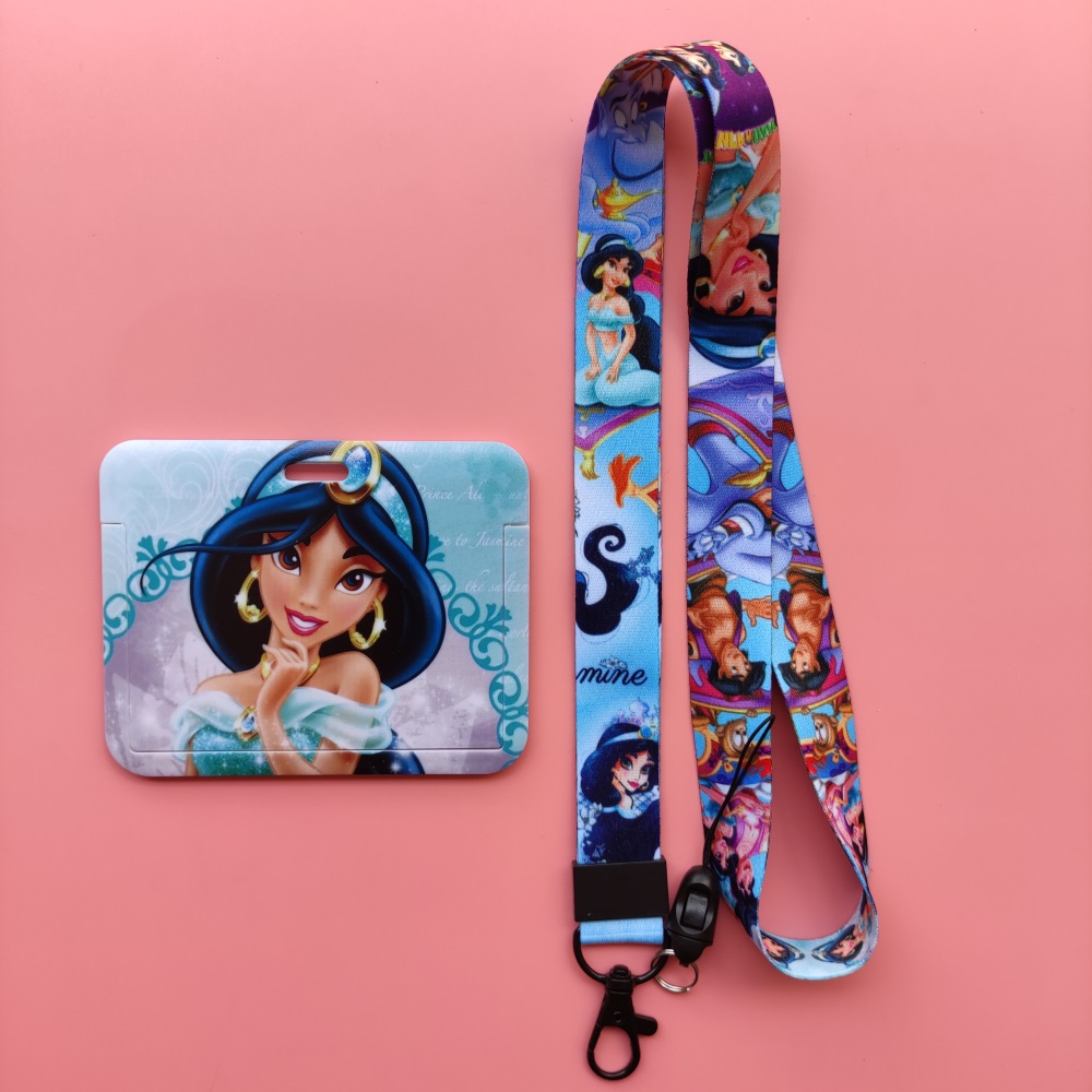 Tanggeri Fashion Disney Jasmine Princess Identification Card Holder ...