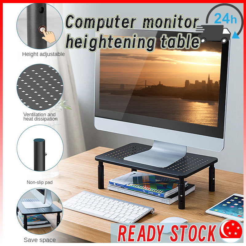SG [In Stock] Desktop Monitor Stand Computer Stand Table Riser ...