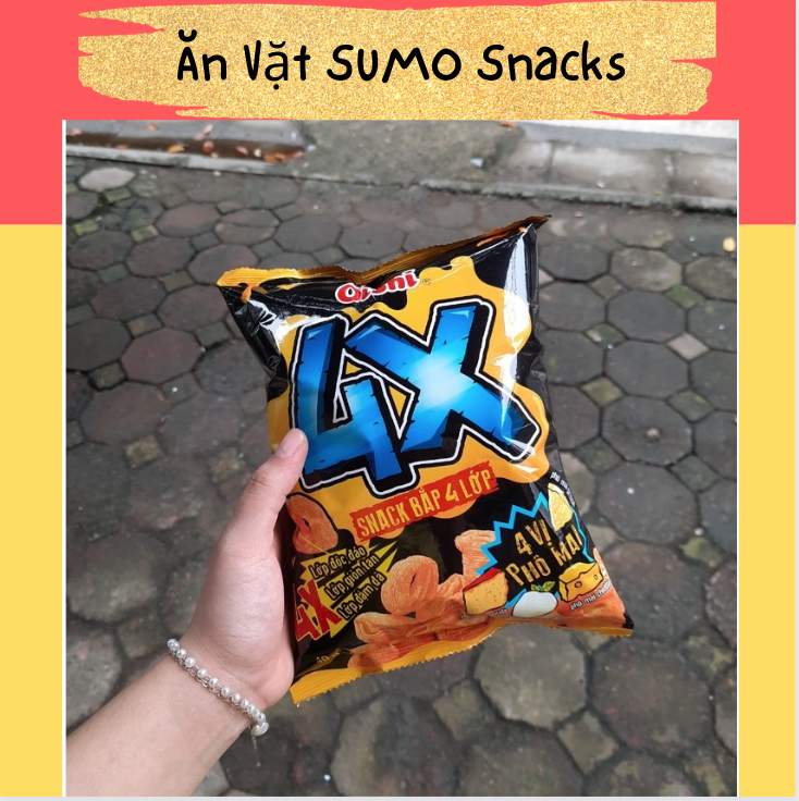 Bim Bim Snack Bắp 4x Vị Pho Mai Oishi 40g-Ăn Vặt Sumo Snack | Lazada.vn