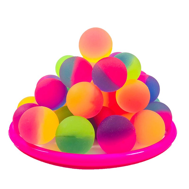 1PCS Children Colored Boy Bouncing Ball Rubber Kids Sport Games Elastic ...