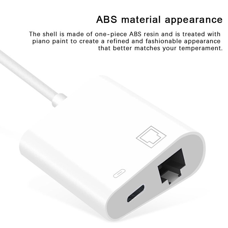 Network Card Type-C To RJ45 Port PD Charging Mobile Phone Ethernet ...