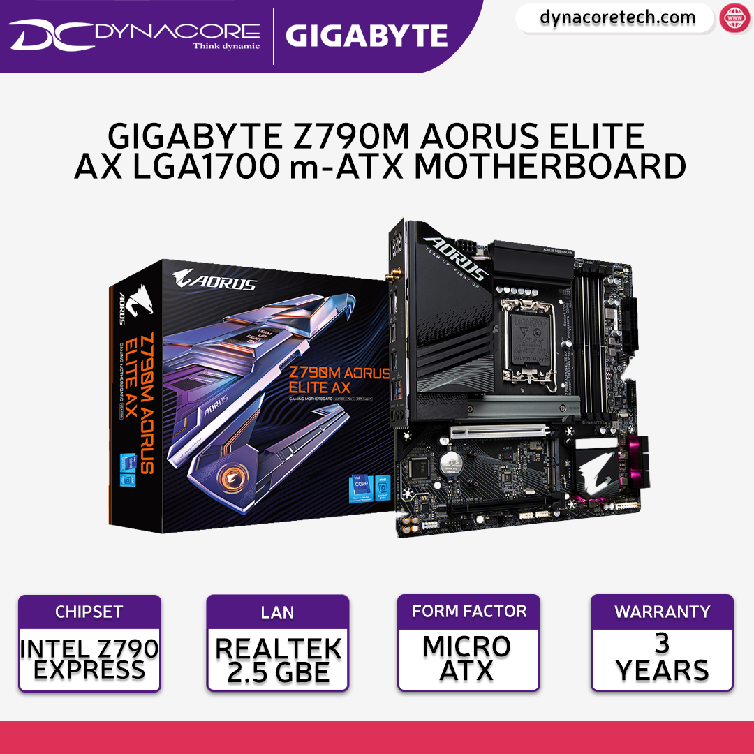 Gigabyte Z790M AORUS ELITE AX Intel LGA 1700 mATX Motherboard | Lazada ...
